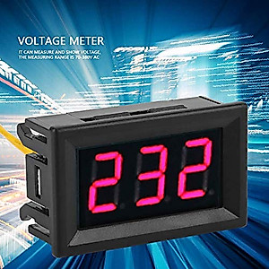 AC Voltmeter Digital LED Display Voltage Meter Panel 2 Wire Mini Voltage Tester 70-380V Volt Gauge