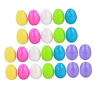 Zerodeko Plastic Refillable Eggs 36pcs Egg Toy Toys Fake Eggs for Decorating Mini Plastic Eggs Easter Eggs Surprise Toys Plastic Easter Eggs Easter Eggs Toys Eggs Wrapping Boxes Giant