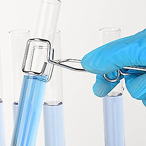 stonylab 5pk Test Tube Clamps, Laboratory Chrome Plated Iron Test Tube Holders Stoddard Clamps with Finger Grips, 6.5 inch Length