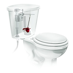 Fluidmaster 502P21 PerforMAX Universal Water-Saving Long Life Toilet Flapper for 2-Inch Flush Valves, Adjustable Solid Frame Design, Easy Install, Red, 1 pack