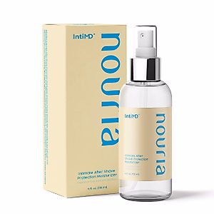 NOURIA Intimate After Shave Protection Moisturizer By Coochy Plus - FRAGRANCE FREE: Delicate MOISTURIZING PLUS Soothing Mist For The Pubic Area & Armpits – For Razor Burns, Itchiness & Ingrown Hairs