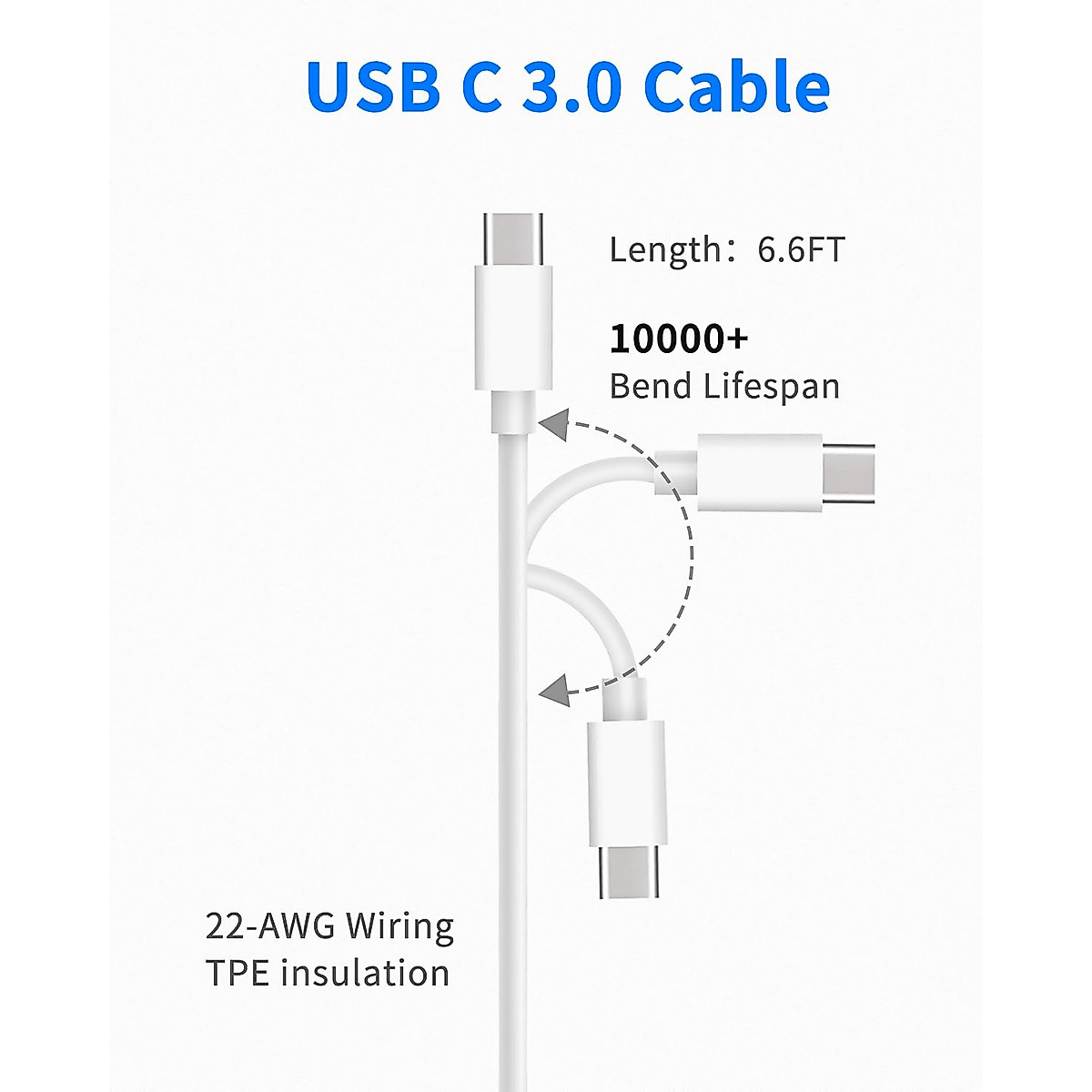 Mac Book Pro Charger - 87W USB C Power Adapter Compatible with 13/14/15 Inch After 2016, for Mac Book Air After 2018, Works 70W 67W 61W 30W 29W, Include Charge Cable（6.6Ft）