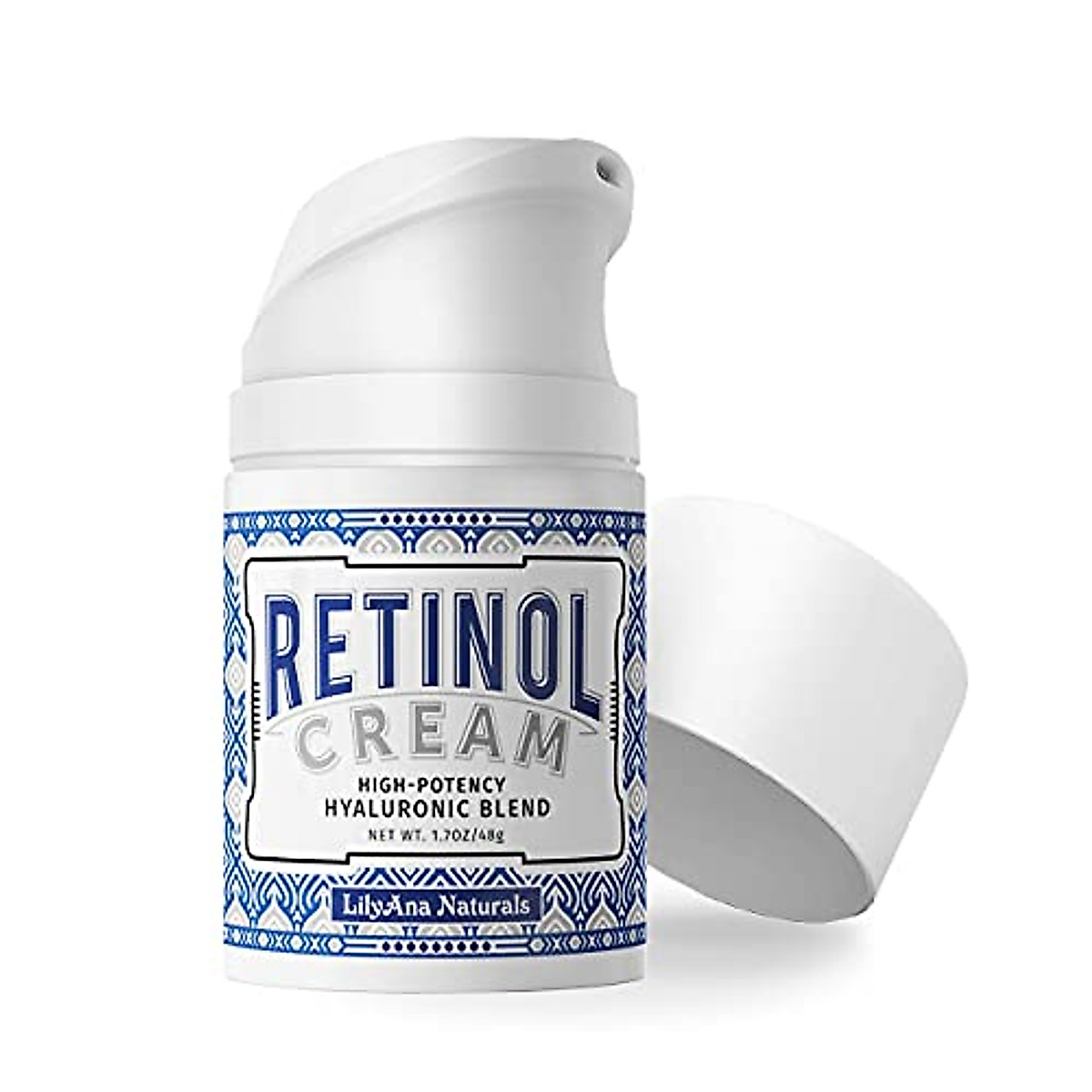LilyAna Naturals Retinol Cream for Face - Made in USA, Retinol Cream, Anti Aging Cream, Retinol Moisturizer for Face and Neck, Wrinkle Cream for Face, Retinol Complex - 1.7oz