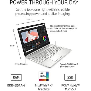 [Windows 11 Pro] Newest HP Pavilion Business Laptop, 15.6" FHD IPS Touchscreen, i7-1165G7(Up to 4.7GHz), 32GB RAM, 1TB PCIe SSD, Intel Iris Xe Graphics, Webcam, NumPad, HDMI, WiFi, Bluetooth