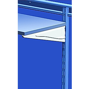 ClosetMaid Bracket Hardware for Laminate Wood Shelf, Compatible with ShelfTrack Standards, 3862, White Finish, 10-Inch