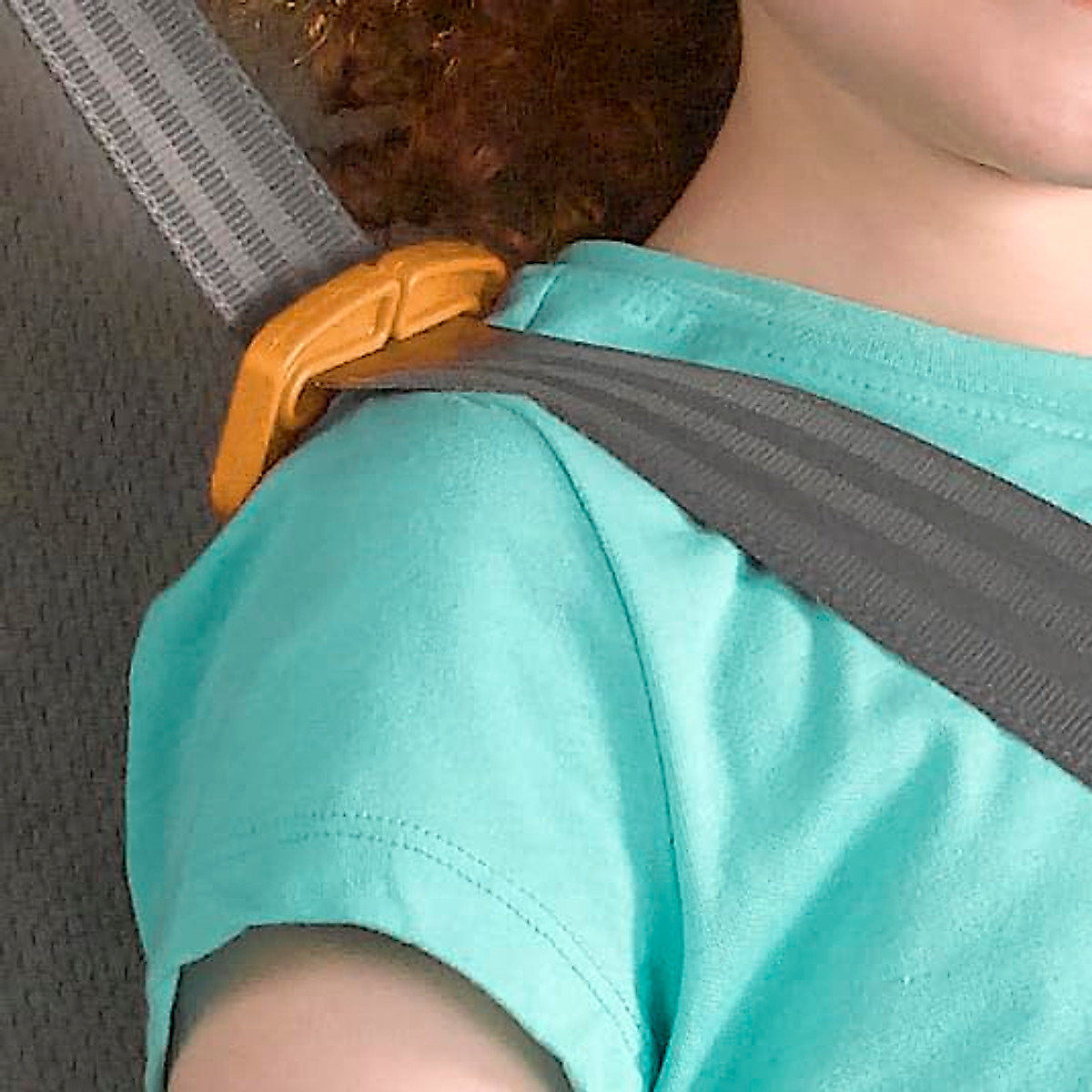 Chicco GoFit® Plus Backless Booster Car Seat with Latch Attachment and Quick-Release Latch Removal for Travel, Portable Car Booster Seat for Children 40-110 lbs. | Stream/Blue