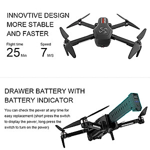 DRONE-CLONE XPERTS Drone X Pro LIMITLESS 2 with GPS Auto Return Home, 5G WiFi FPV, 4K UHD Dual Camera, Brushless Motors, Follow Me, 25 Mins Flight Time, Long Control Range Quadcopter