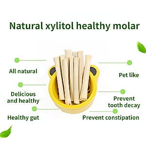 Sweet Bamboo Chew Sticks for Rabbits, Bunny Molar Treats Snack for Small Animals Hamster Chinchilla Guinea Pigs Rabbit Squirrel Natural Teeth Grinding Toys (500g/1.1lb)