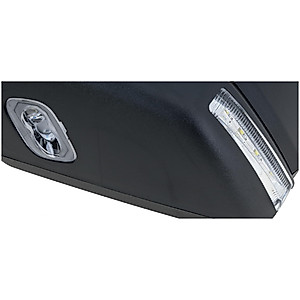 Kool Vue Driver Side Power Heated Mirror for Ford F-150 2015-2017 Manual Fold With Signal Light, Spotter Glass & Puddle Lamp; Without Memory & Auto-Dimming Textured