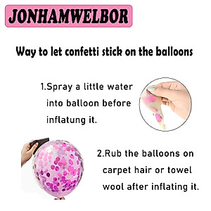 Jonhamwelbor 11th Birthday Latex Balloons Confetti Balloon Pink and Hot Pink Sweet 11th Party Decorations 30 Pcs 12 Inch 11 Number With Happy Birthday Helium Balloon for 11 Year Old Girls