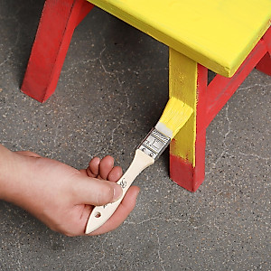 Bates- Chip Paint Brushes, 6 Pack, 1", 2", 3", Synthetic Bristles Painting Brushes, Paint Brushes Set, Chip Brush, Painting Brush, Wood Stain Brush Set, Chip Paint Brushes for Paint, Chip Brushes