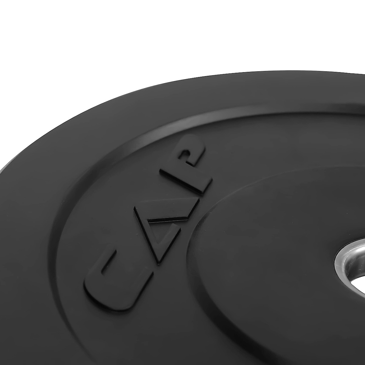 WF Athletic Supply 2 inch Olympic Size Black Premium Bumper Plate with Steel Insert, Great for Strength Training, Weightlifting & Crossfit Competition, Size Options Available