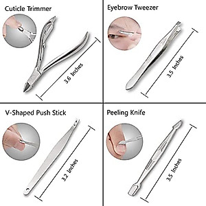 Manicure & Pedicure Set Rose Gold (12 pc)