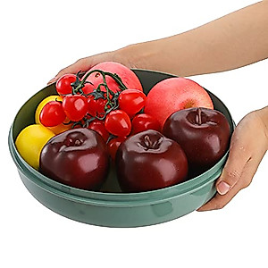 Dicunoy 2 Pack Veggie Tray Container, Relish Trays with Lids, Divided Serving Tray Plastic 5 Compartment Party Platter for Candy, Appetizer, Snack, Fruit, Nuts, Veggie, Parties, Travel, Camping