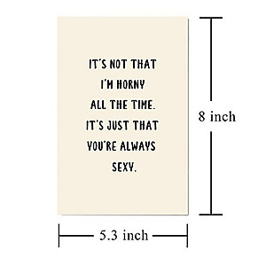 Sexy Card, Funny Anniversary Card, Birthday Card, Naughty Valentine's Day Card for Him or Her