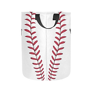 AuduE Personalized Baseball Laundry Hampers Custom Laundry Basket Customized Dirty Clothes Hamper with Name/Number Nursery Hamper for Boys Kids Baby Clothes Hamper