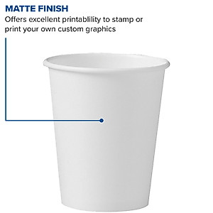 Solo 370W-2050 10 oz White SSP Paper Hot Cup (Case of 1000)
