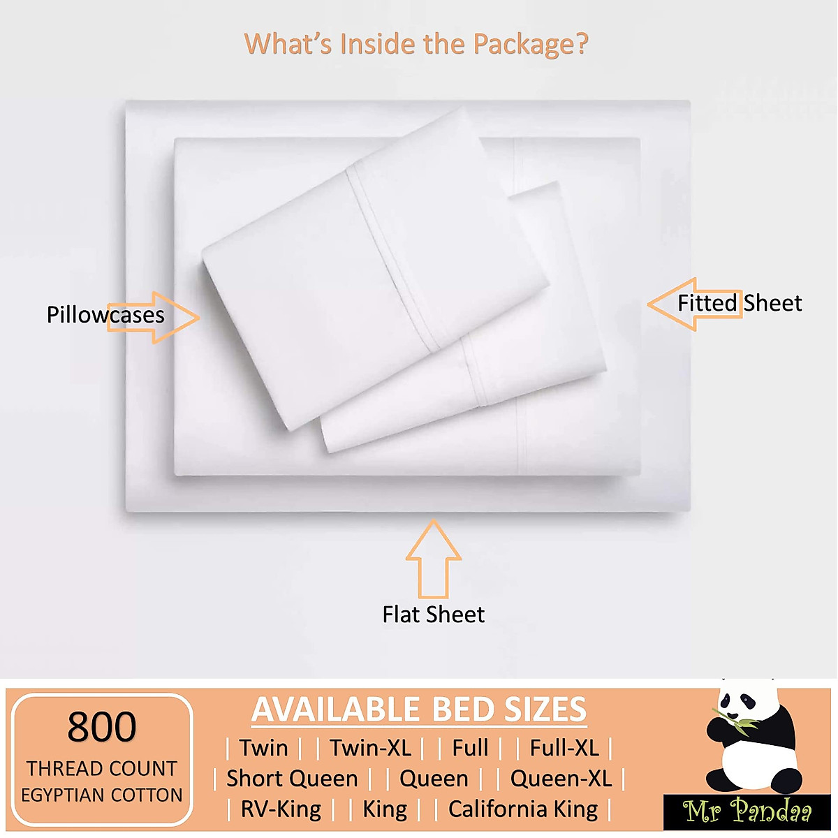 800-Thread-Count, Pure 100% Egyptian Cotton - King Sheet Set- 4 PC Bedsheet, Sateen Weave Premium Bed Sheets, Fits mattresses Upto 10” Deep Pocket (King, Dark Grey)