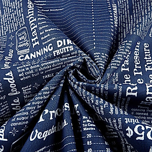 Farm Girl Vintage Canning Denim, Quilting Fabric by the Yard