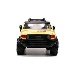 ModelToyCars Toyota FJ Cruiser #938 w/Extra Wheels, Yellow - Jada Toys 33028-1/24 Scale Diecast Car