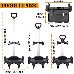 Backpack Trolley with Edge Guard 6-Wheels Rolling Dolly Cart for Backpack,Luggage,Travel Hand Truck