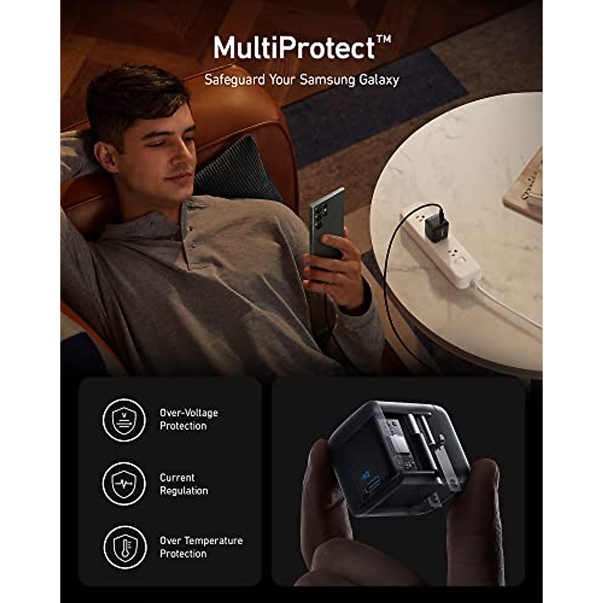 Anker 333 USB C to USB C Cable (6ft 100W, 2-Pack), USB 2.0 Type C Charging Cable Fast Charge & 45W USB C Super Fast Charger, 313 Charger, Ace Foldable PPS Fast Charger Supports Super Fast Chargi