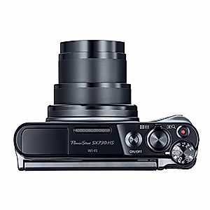 Canon PowerShot SX730 Digital Camera w/40x Optical Zoom & 3 Inch Tilt LCD - Wi-Fi, NFC, Bluetooth Enabled (Black) (Renewed)