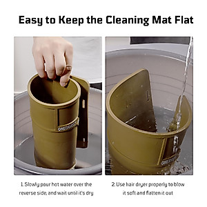 OneTigris Gun Cleaning Mat Rifle Pistol Gun Mat with Magnetic Dots, Non-Slip Oil Resistant Brown