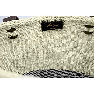 Airi Women's Miru Handwoven Natural Sisal Shoulder Bag Handmade In Kenya