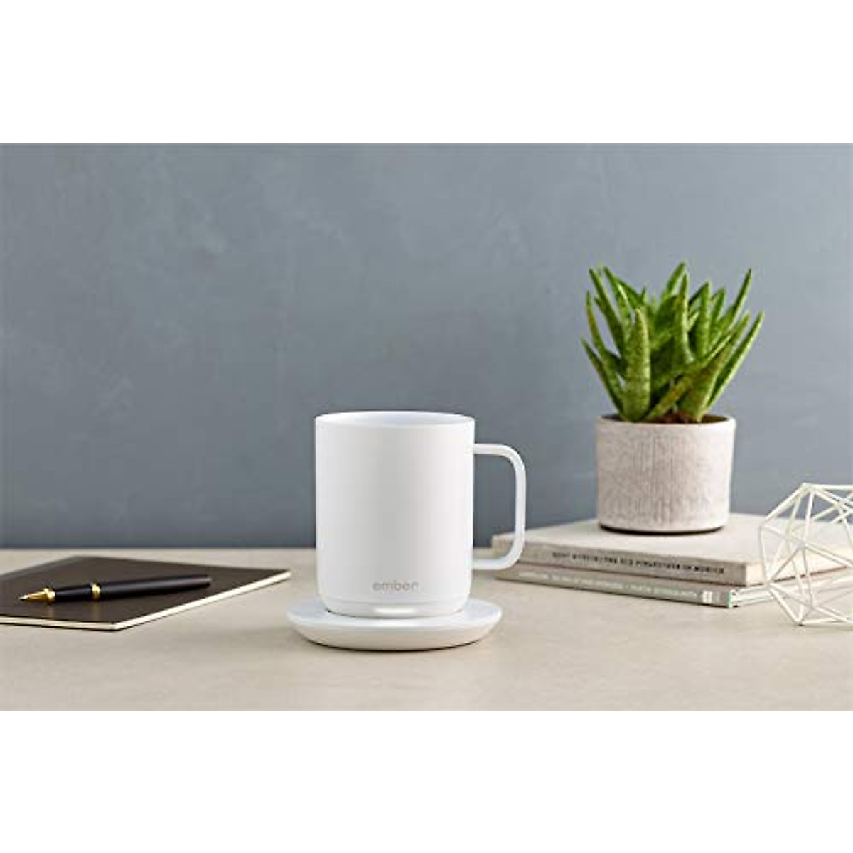 Ember Temperature Control Smart Mug 2, 10 Oz, App-Controlled Heated Coffee Mug with 80 Min Battery Life and Improved Design, White
