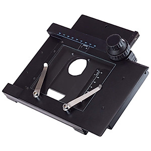 AmScope GT100 X-Y Gliding Table - Manual Stage For Microscopes, Black