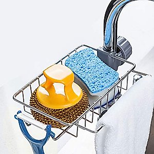 Sponge Holder Stainless Steel Kitchen Sink Caddy Organizer Accessories for kitchen