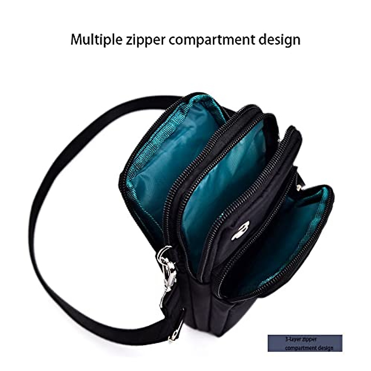 Suillty Universal Mobile Phone Bag Case Wallet Outdoor Sport Arm Purse Shoulder Bag Multifunction Phone Pouch Coin Purse Crossbody Bags for Women Men