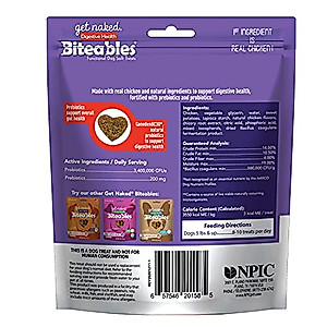 Get Naked Biteables Digestive Health Soft Dog Treats, 6 Oz Bag