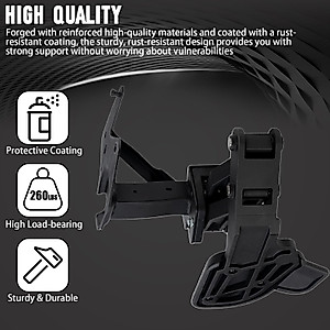 WEILEITE Rear Bedstep Retractable Bumper Truck Tailgate Step Fit for Dodge Ram 1500 DT (New Body Style) 2019 2020 2021 2022 2023 2024 Replaces 82215289AG 82215289AH 82215289 82215289AB 82215289AC