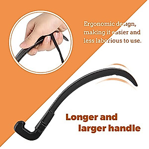 OLAMO BBQ Grate Lifter Gripper BGE Cast Iron Cooking Grid Lifter For Big Green Egg,Weber Grate Lifter Tool Kamado Grill Accessories Charcoal Smoker Set For Moving Cast Iron Or Steel Hot Plate Grate