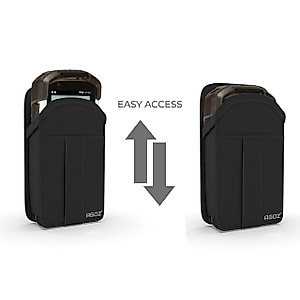 Zebra TC77 TC70 Scanner Holster, Agoz Rugged Carrying Case Pouch for Zebra TC75x, TC75, TC70x, TC70, TC72, TC77, M60, MC67 Handheld Barcode Touch Mobile Computer, Holder with Metal Clip & Belt Loops
