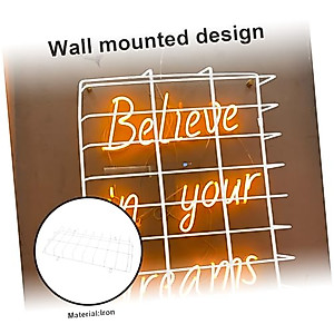 Outanaya Emergency Light Metal Cover Wrought Iron White Exit Conditioner Guard for Emergency Light