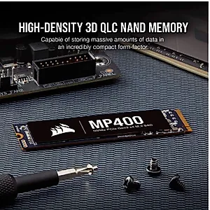 Corsair MP400 1TB NVMe PCIe M.2 SSD, CSSDF1000GBMP400 (Renewed)