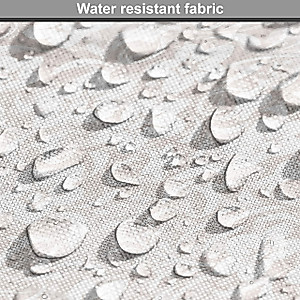 Ambesonne Ivory Fabric by The Yard, Floral Pattern Spring Season Blossoms Branches Leaf Beauty Field Ornamental Design, Decorative Fabric for Upholstery and Home Accents, 1 Yard, Beige White