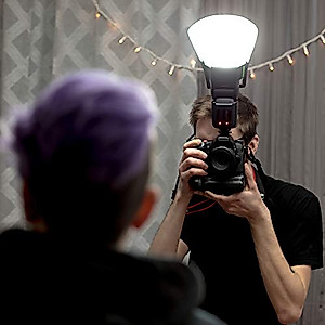 2 Pack Flash Diffuser Reflector Black Edition - 2-Sided White/Silver Bend Bounce Flash Reflector Kit with Elastic Strap for Canon, Nikon, Sony, Fuji and All Speedlight Flashes - by Kachifoto