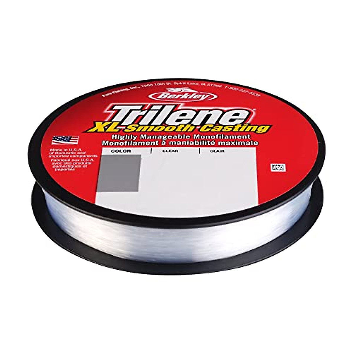 Berkley Trilene® XL®, Clear, 14lb | 6.3kg, 300yd | 274m Monofilament Fishing Line, Suitable for Freshwater Environments