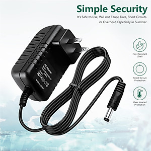 SLLEA 8V DC Adapter Replacement for Hurricane SpinScrubber Spin Scrubber Brush Charger Power Cord