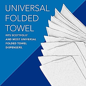 Scott® Pro™ Scottfold™ Multifold Paper Towels (01980), with Absorbency Pockets™, 9.4" x 12.4" sheets, White, (175 Sheets/Pack, 25 Packs/Case, 4,375 Sheets/Case)