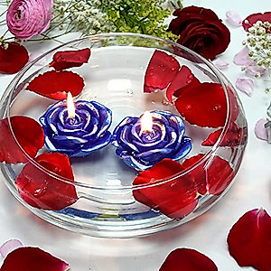 Zest Candle 12-Piece Folding Candles, 3-Inch, Blue Rose