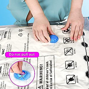 ORIGINAL 3-D Vacuum Storage Bags XXL Large, Winslow&Ross Vacuum Seal Bags for Bedding Clothes Storage, Work with Vacuum Cleaner, Travel Hand Pump Included (4 Packs)