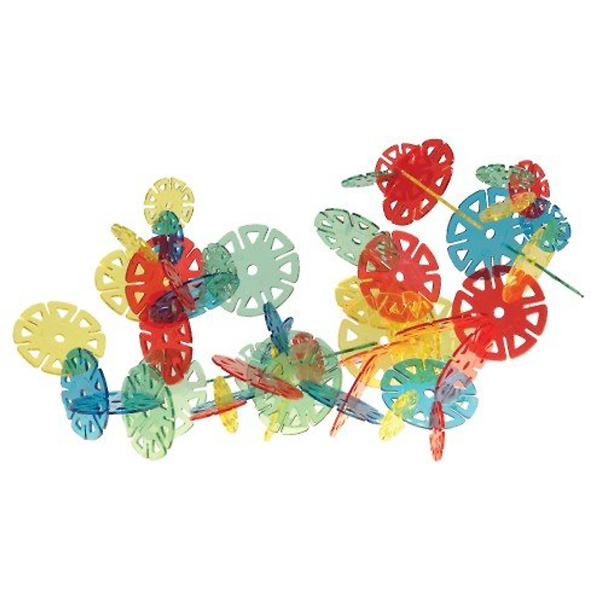 Constructive Playthings 350 pc. Combo Crystal Connector Set with 300 Standard Sized and 50 Giant Sized Connectors