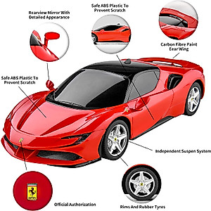 100 CLASSIC Officially Licensed RC Car Ferrari LaFerrari SF90 STRADALE Remote Control RC Car Series 1:24 Scale Full Function Electric Sport Racing Hobby Toy Car 97600RD