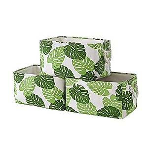 Tegance Storage Baskets Bins for Organizing, Foldable Sturdy Fabric Basket W/Handles, Large Rectangular Decorative Storage Basket for Shelves Nursery Closet Toy Blanket (3 Pack 15.7x11.8x8.3")…
