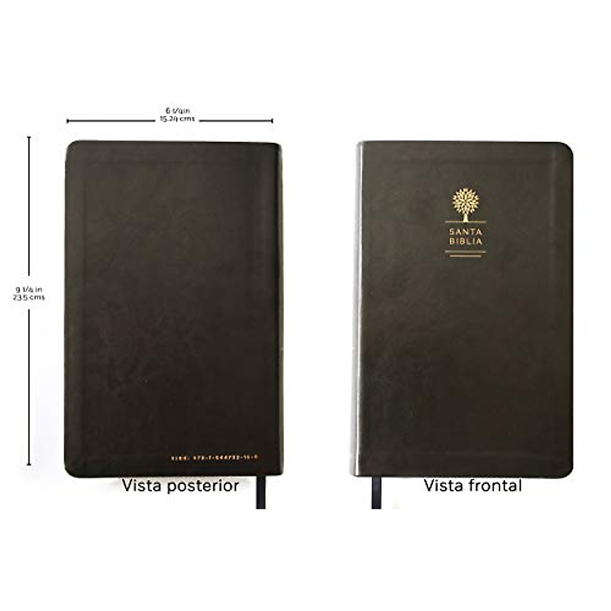 Biblia Reina Valera 1960 letra grande. Símil piel negro, índice, tamaño manual / Spanish Bible RVR 1960. Handy Size, Thumb Index, Large Print, Black Leat